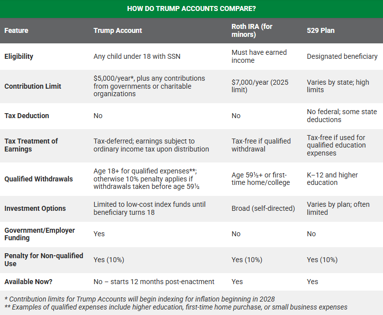 Trump Accounts vs IRAs: What’s better for your retirement planning?